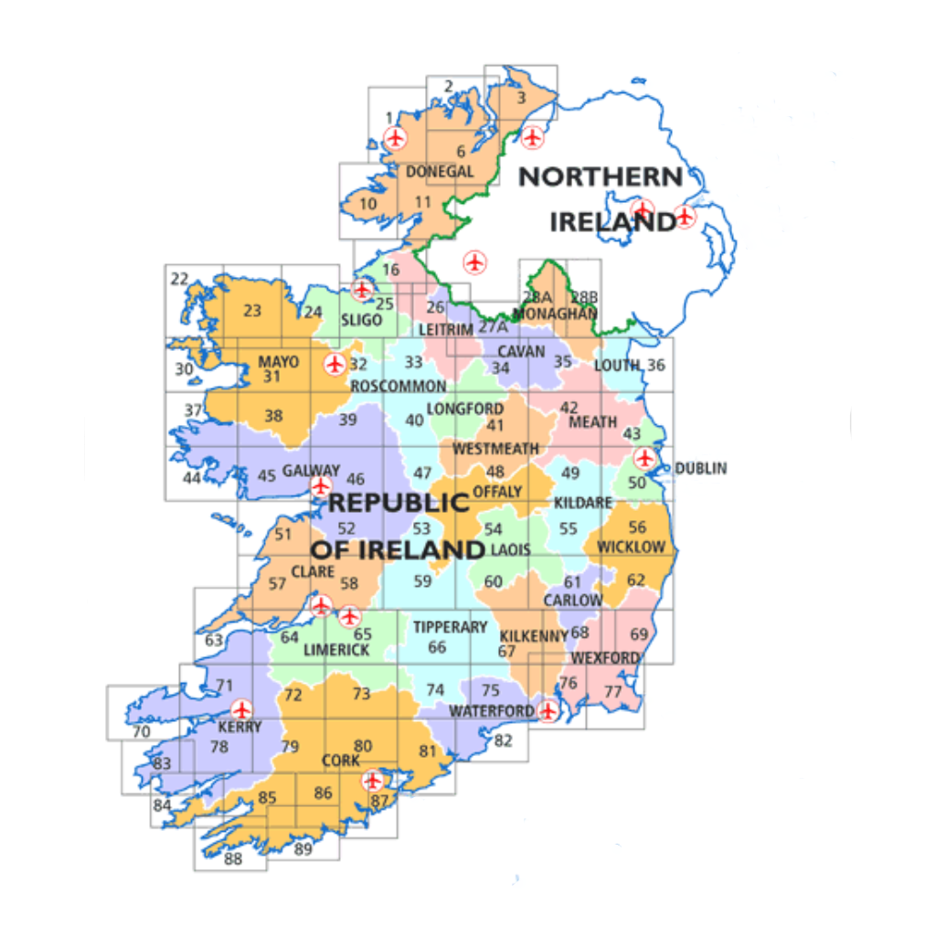 OSI 1:50,000 Discovery Series Map 6th Edition - Booley Galway