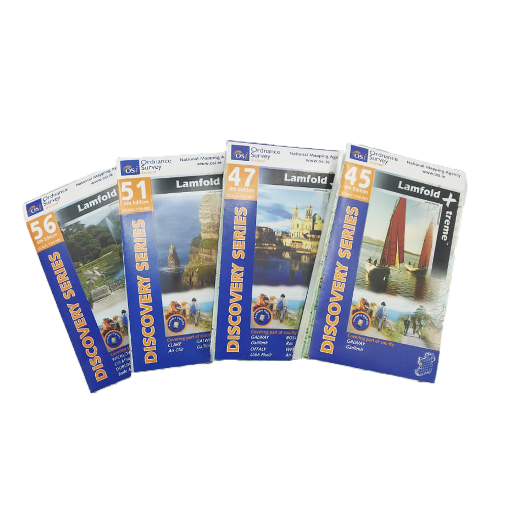 OSI 1:50,000 Laminated Discovery Series Map - Booley Galway